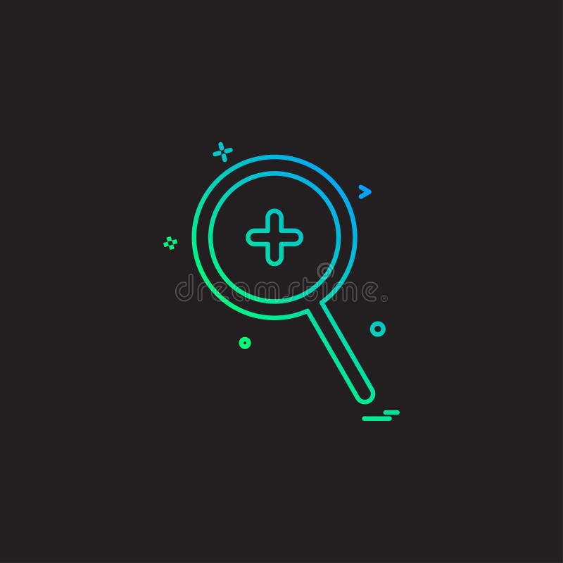 Zoom in icon design vector stock vector. Illustration of flat - 132454018