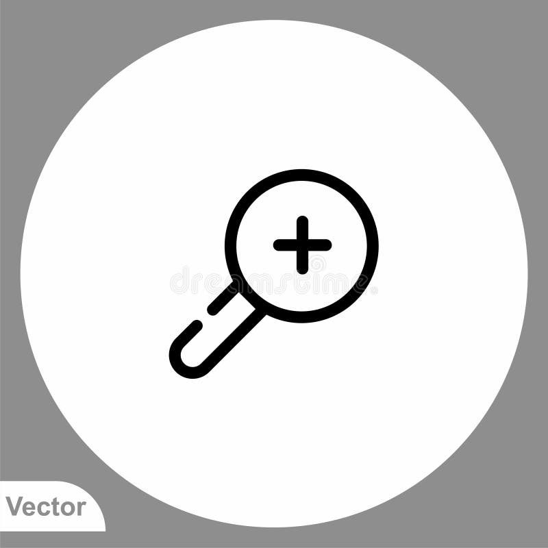 Zoom in Icon Sign Vector,Symbol, Logo Illustration for Web and Mobile ...