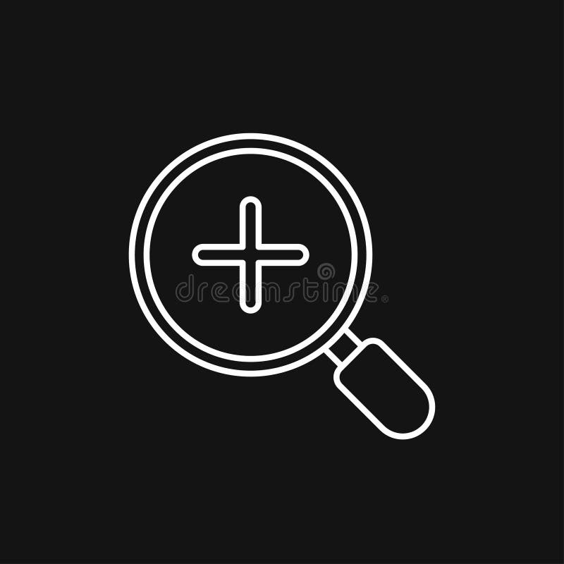Zoom Icon Vector Sign Symbol for Design Stock Illustration ...