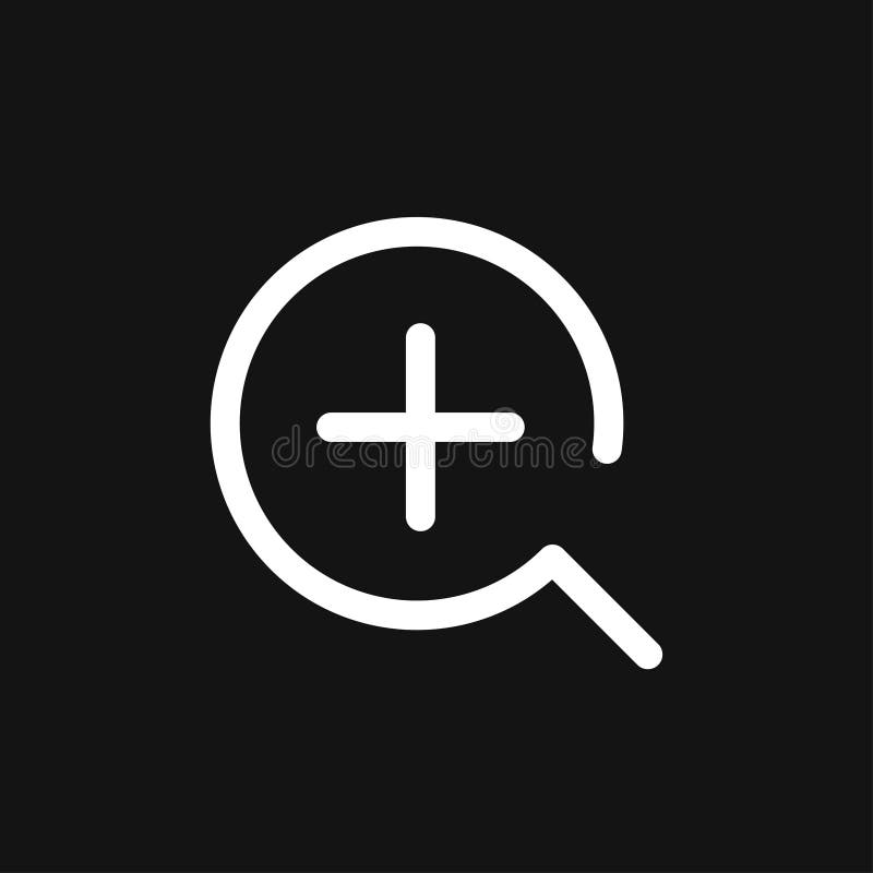 Zoom Icon Vector Sign Symbol for Design Stock Illustration ...