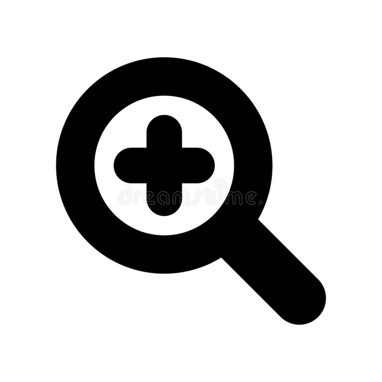 Zoom in Icon Vector Template Illustration Design Stock Illustration ...