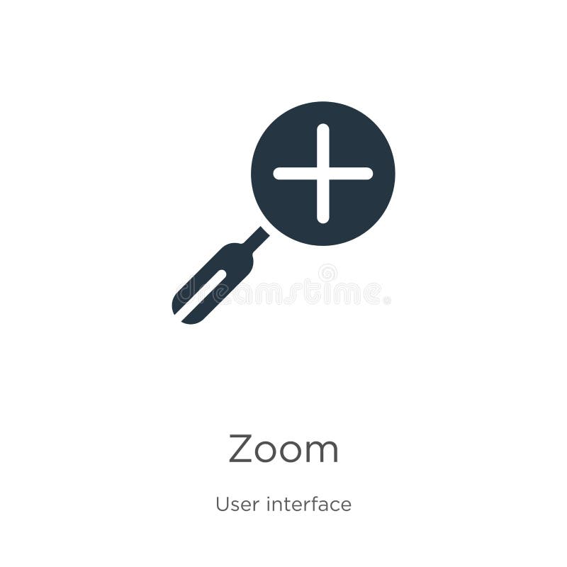 Zoom Icon Vector. Trendy Flat Zoom Icon from User Interface Collection ...