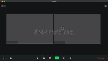 Zoom Interface. Zoom Video Conference. Video Call Stock Vector ...