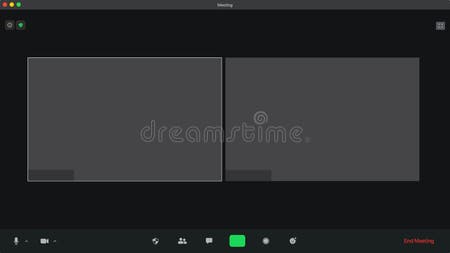 Zoom Interface. Zoom Video Conference. Video Call Stock Vector ...