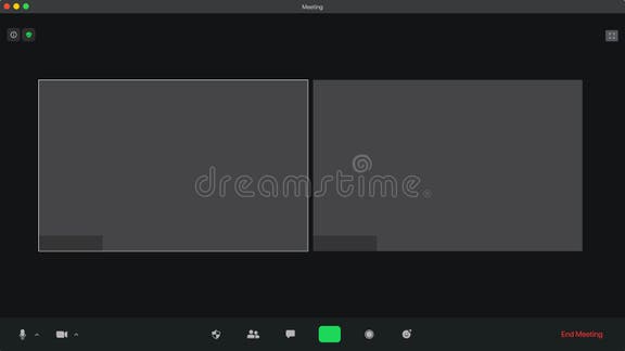 Zoom Interface. Zoom Video Conference. Video Call Stock Vector ...
