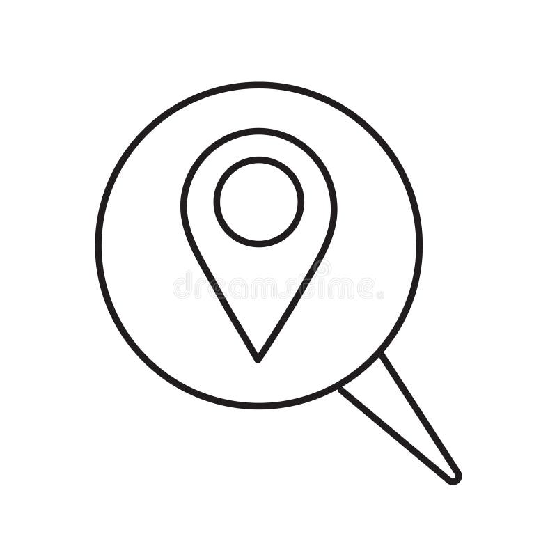 Zoom location map pin stock vector. Illustration of zoom - 347064902