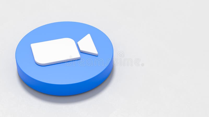 Zoom Logo on Light Grey Background with Copy Space Editorial Photo ...