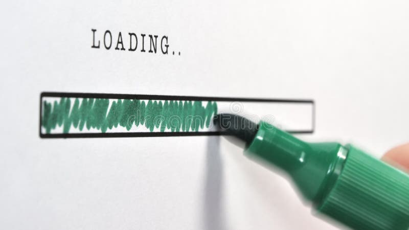 The Zoom Out Look of the Long Progress Bar Stock Video - Video of ...