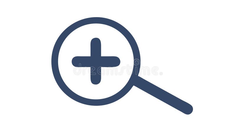 Zoom in Magnifying Glass Icon Vector Illustration Flat, Vector Design ...