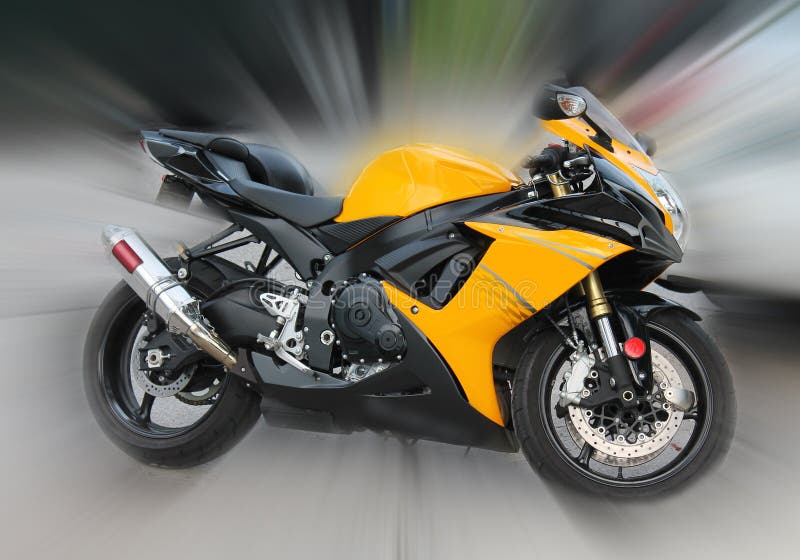 Zoom in Motorcycle Side View Stock Photo - Image of detail, handlebars ...