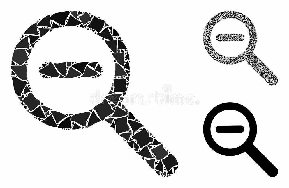 Zoom Out Composition Icon of Bumpy Elements Stock Vector - Illustration ...