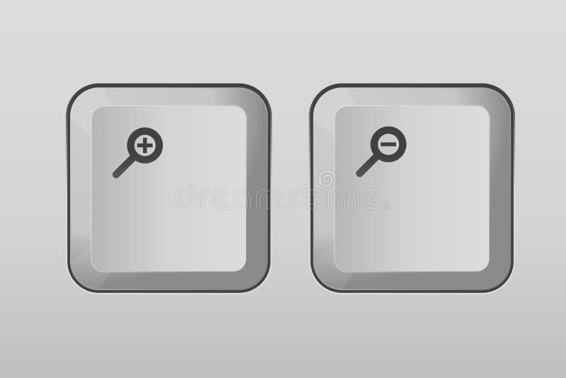 Zoom in and Out Keyboard Button Stock Illustration - Illustration of ... Zoom in and Out Keyboard Button Stock Illustration - Illustration of ...