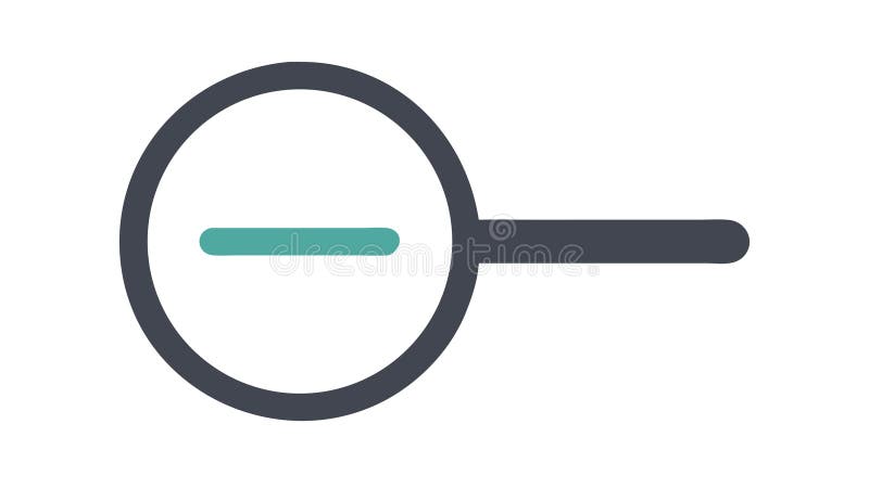 Zoom Out Search Icon, Decrease View Magnification, Vector Design ...