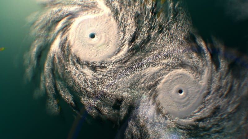 Tropical Cyclone on Green Screen, CG Animation Stock Video - Video of ...