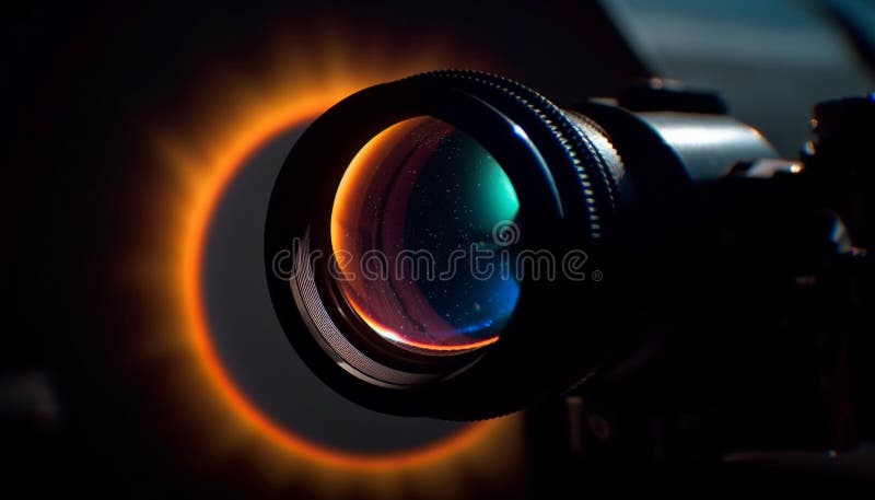 Zoom in on the Photographer Eye Reflection Generated by AI Stock ...