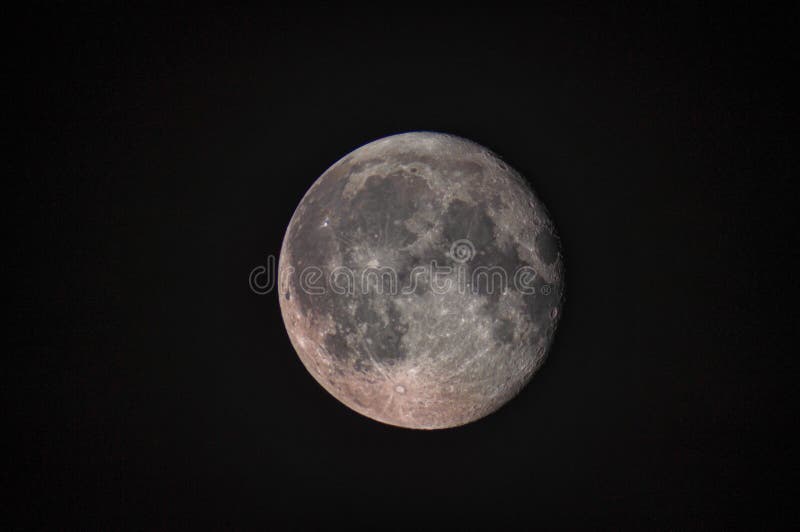 Zoom Recording of the Moon at Full Moon Stock Photo - Image of vollmond ...