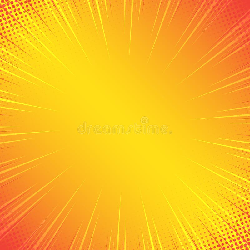 Orange Zoom Screen. Speed Line Stock Vector - Illustration of design ...