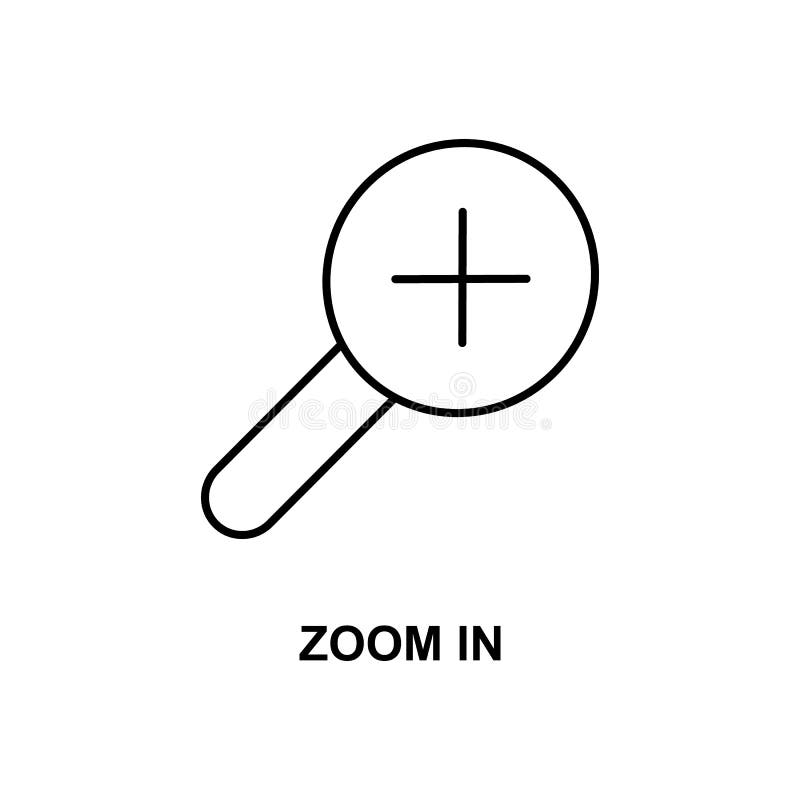Zoom in Sign Icon. Element of Simple Web Icon with Name for Mobile ...