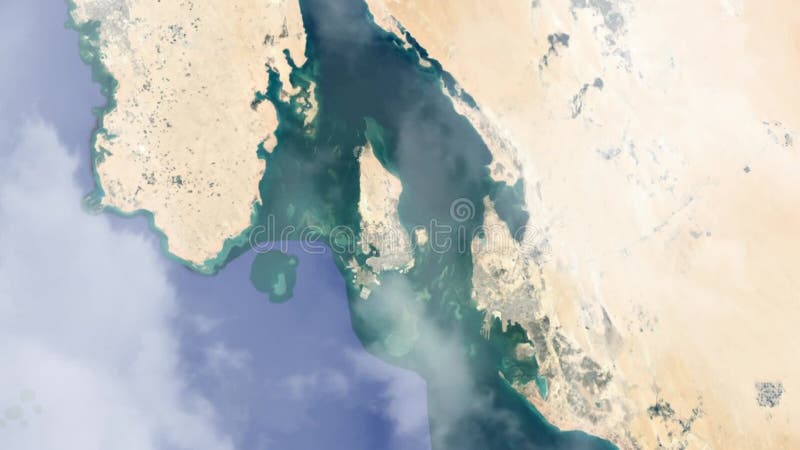 Manama Bahrain Governorates Map Outline Animation Stock Footage - Video ...