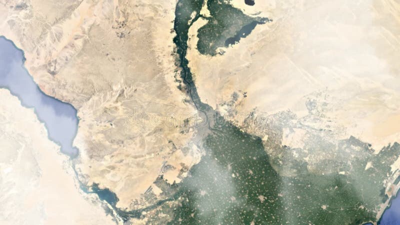 Zoom in from Space on Egypt Cairo Stock Footage - Video of travel, decline: 258080900