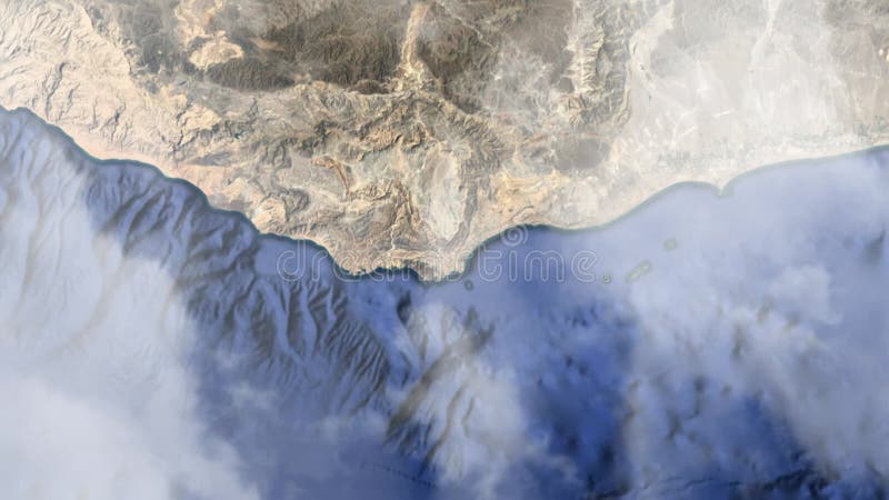 Zoom in from Space on Oman Muscat Stock Video - Video of earth ...
