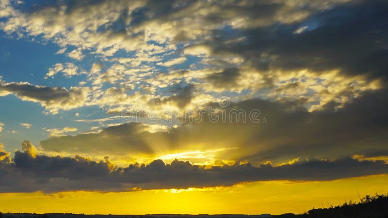 Zoom Timelapse with Beautiful Sunset Sky Stock Video - Video of smoke ...