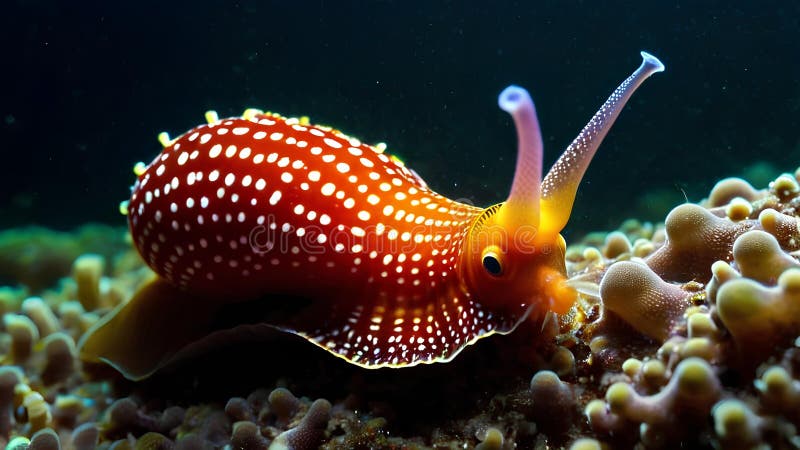Zoom in on these Tiny, Vibrant Sea Slugs Stock Illustration ...