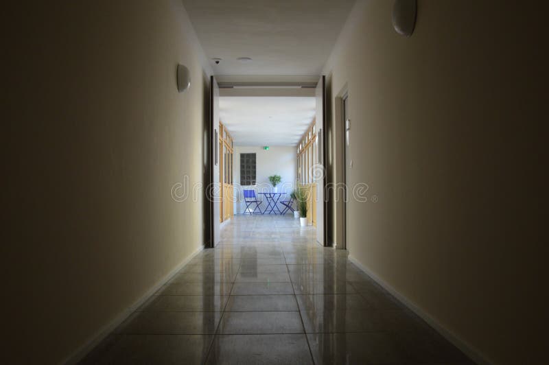 Corridor stock image. Image of tiles, passageway, house - 114983613