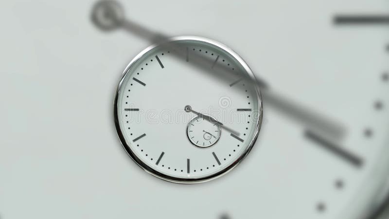 Zoom To Infinity in the Timelapse Clock Stock Footage - Video of minute ...