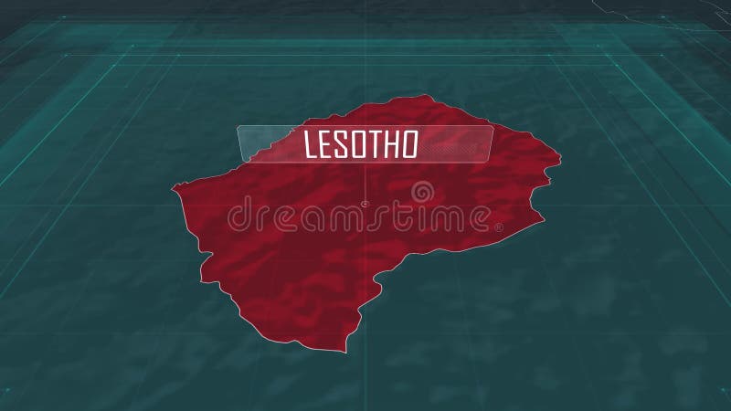 Zoom in To the Map of Lesotho, with Text and Textless Stock Video - Video of mapping ...