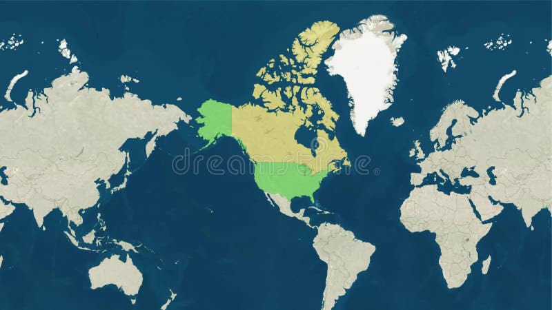 Zoom in To the Map of United States of America with Text, Textless, and ...