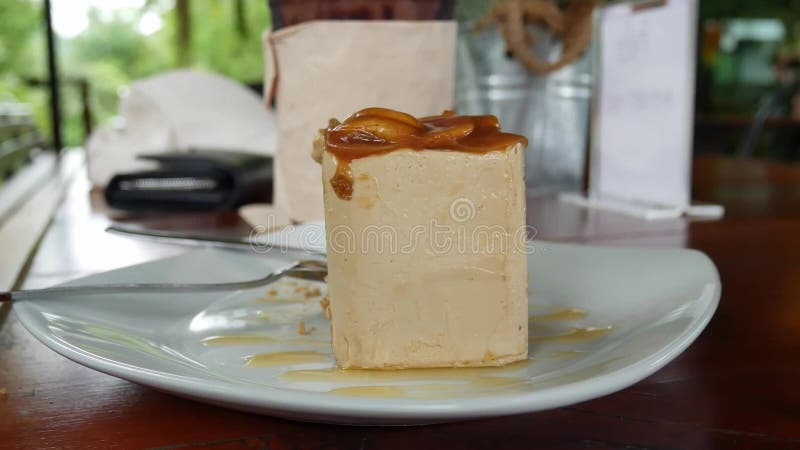 Zoom in the Vanilla Cake on Table Stock Video - Video of cheerful ...