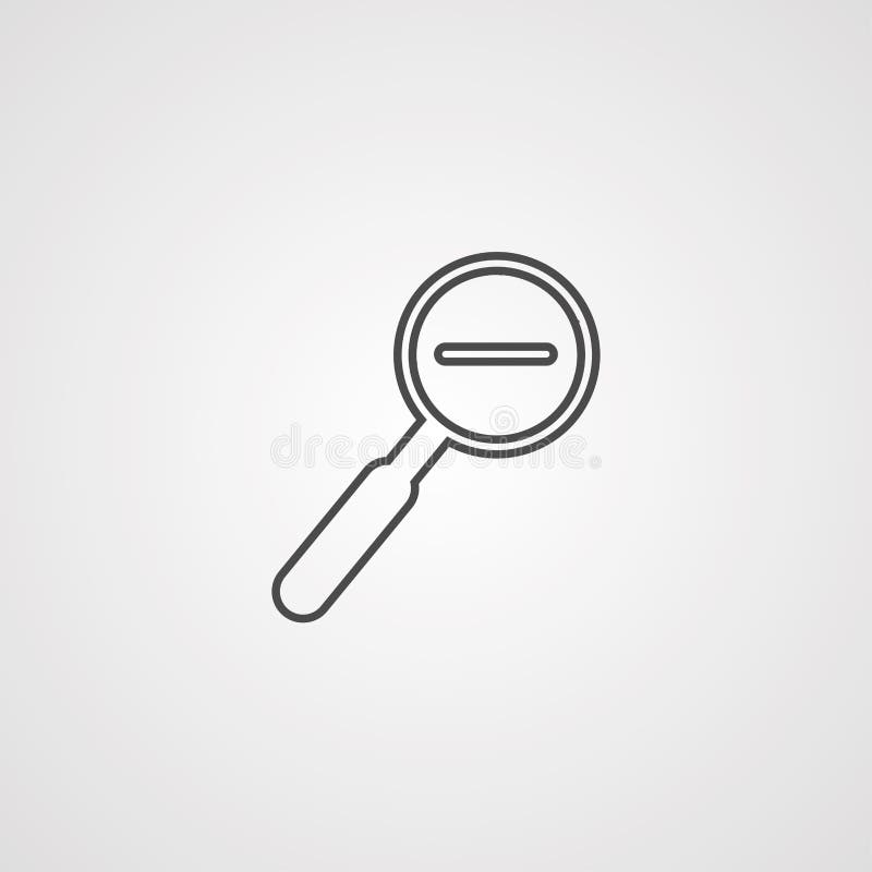 Zoom Vector Icon Sign Symbol Stock Vector - Illustration of lens ...