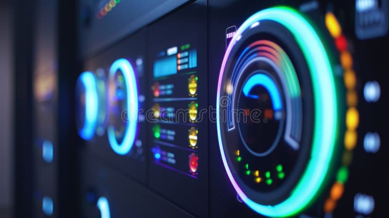 A Zoomed in Image of the Hubs LED Display Which Shows Realtime Updates ...