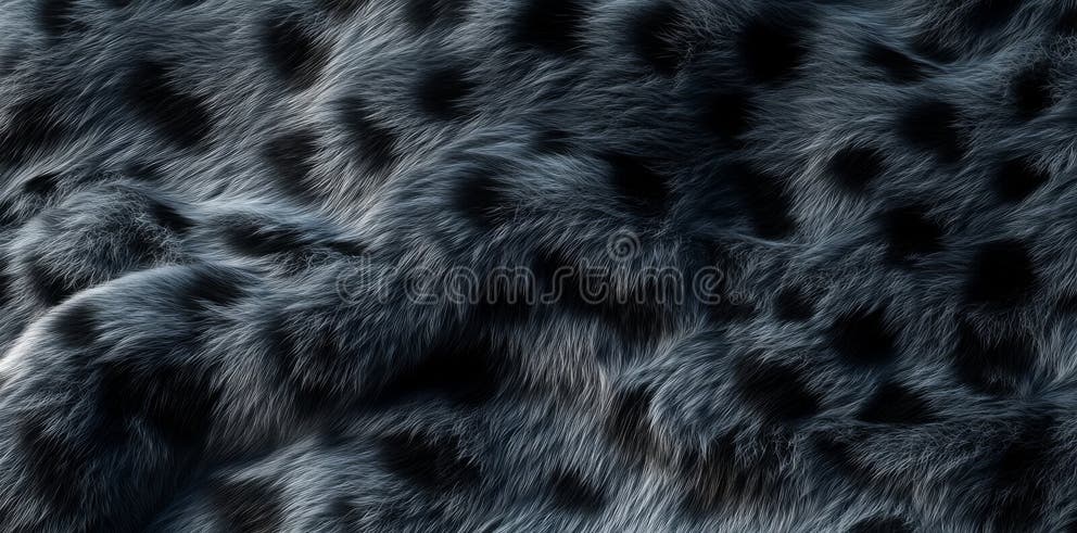 A Zoomed-in Image of a Leopard S Fur, Displaying a Complex Pattern of ...