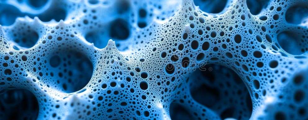 A Zoomed-in Image of a Porous, Web-like Structure, Revealing Complex ...