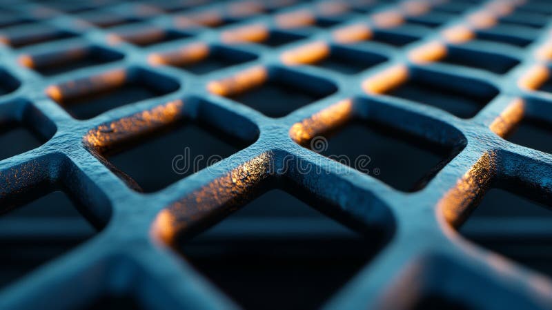 A Zoomed-in Image of Textured Mesh Fabric, Displaying Its Intricate ...