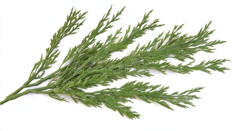 A Zoomed-in Image of a Thuja Tree Branch with a Natural Environment ...