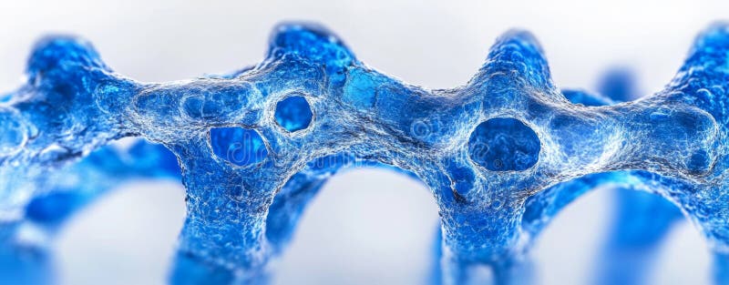 A Zoomed-in Perspective of Organic, Porous Structures Reminiscent of ...