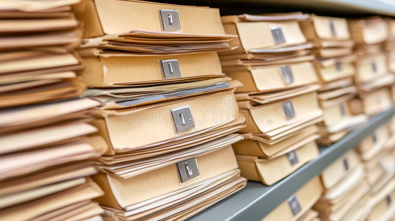 A Zoomed-in Perspective of Stacked Documents, Revealing Their Texture ...