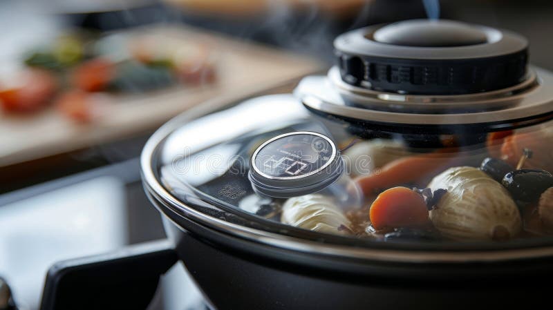 A Zoomed in Shot of the Temperature Dial on an Electric Skillet ...