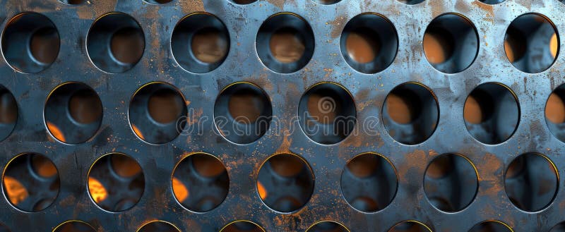 Zoomed-in Texture of Perforated Metal, Focusing on the Pattern and ...