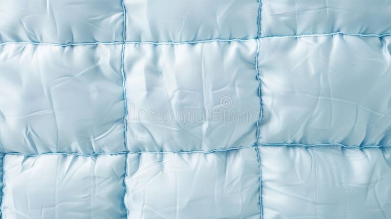 A Zoomedin Image of a Quilted Insulation Material with Rows of Square ...
