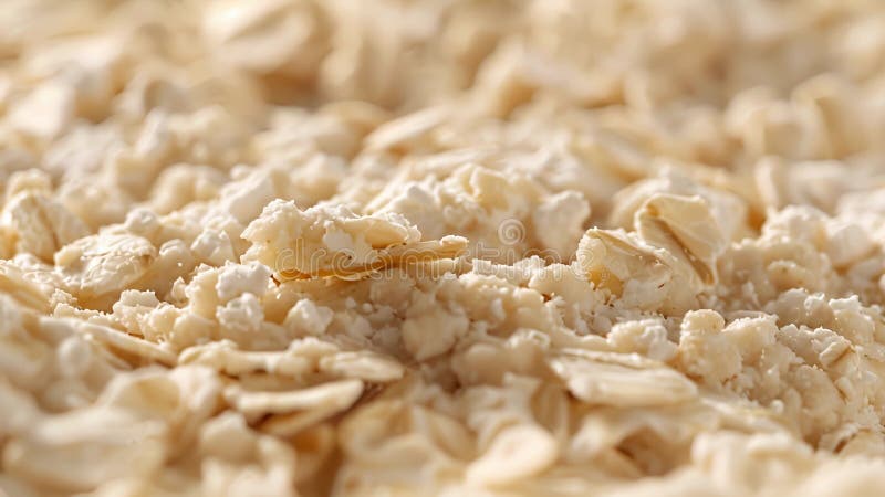 A Zoomedin Image of the Surface of a Bowl of Lumpy Oatmeal Showing the ...