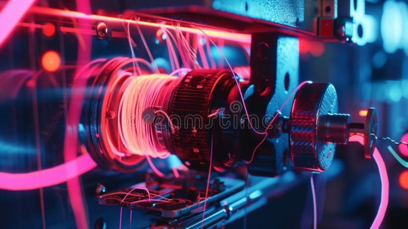 A Zoomedin Shot of the Bobbin Winding Mechanism Where the Bottom Thread ...