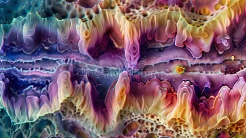 A Zoomedin View of a Crosssection of a Plant Root Revealing the Unique ...