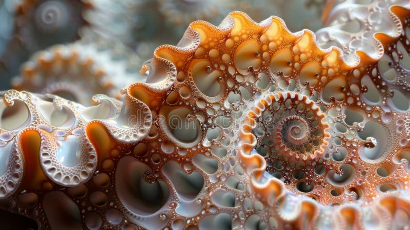 A Zoomedin View of a Fractal Design Revealing the Intricate Details and ...