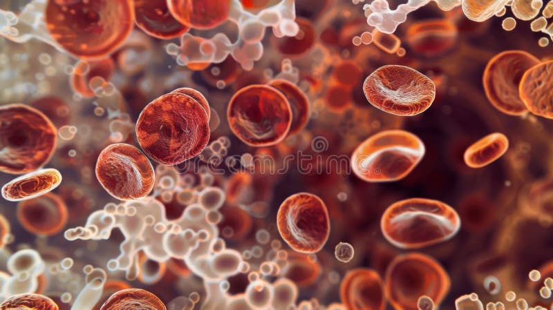 A Zoomedin View of a Smear Revealing the Diverse Population of Cells ...