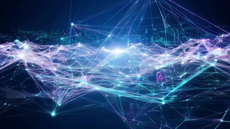 A Zoomedout View of a Neural Network Displaying Its Complexity and Scale through a Vast Expanse ...