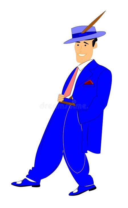 Zoot suit stock vector. Illustration of white, vector - 25812674